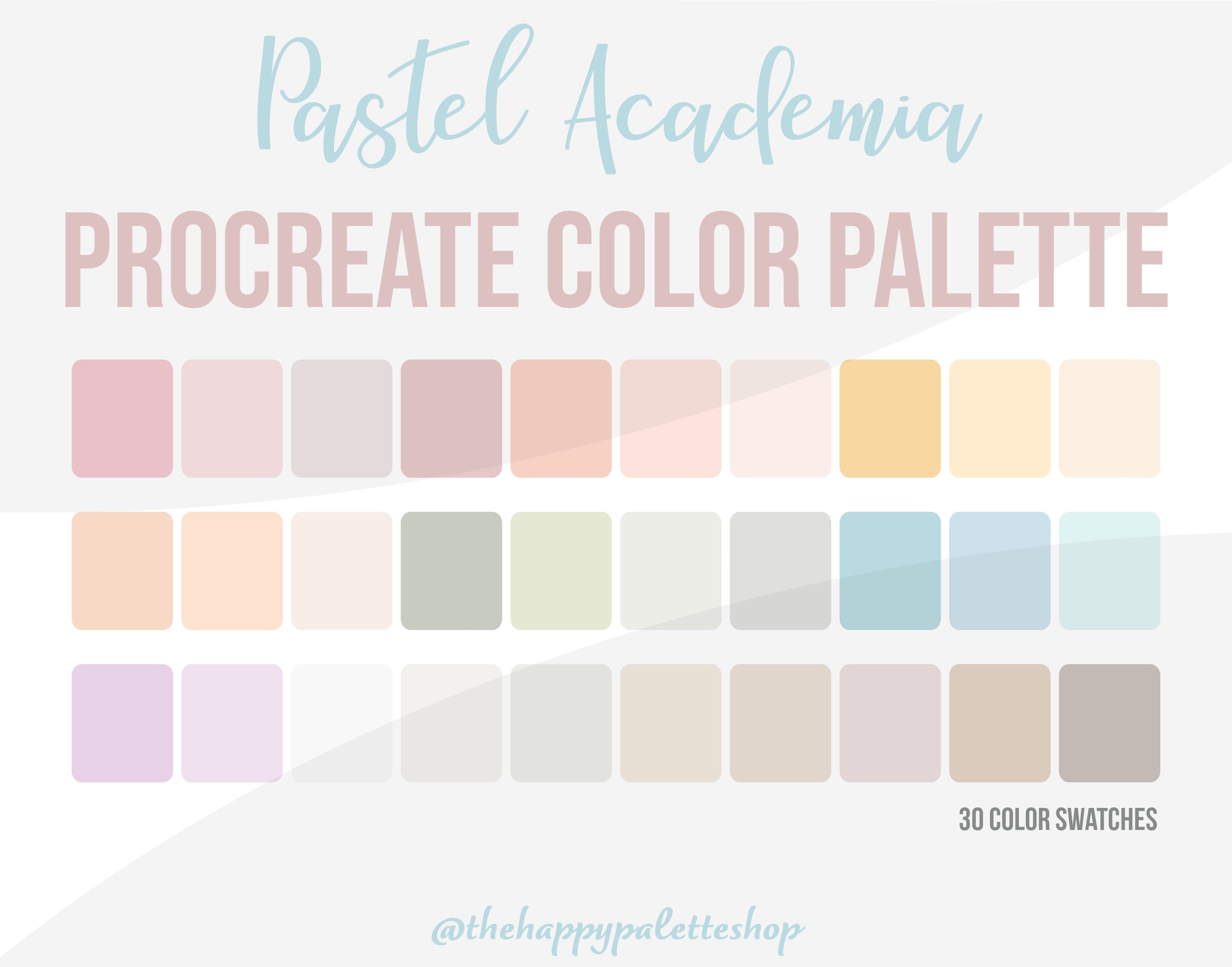 Aesthetic Procreate Palettes Bundle | Lettering | Digital Art ...