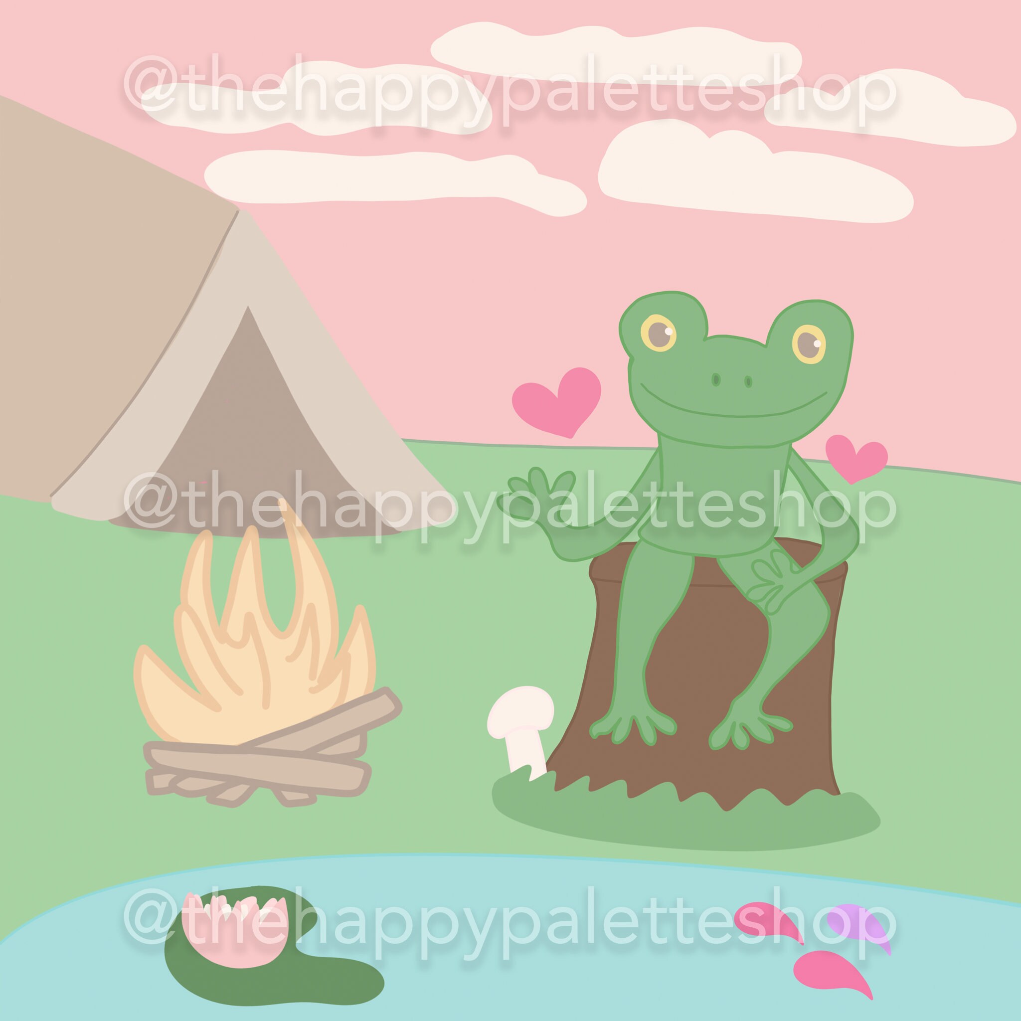 Kawaii Procreate Color Palette Ipad Lettering Digital Art Green