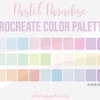 Pastel Goth Procreate Color Palette Lettering Digital Art Digital ...