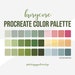 Fairycore Aesthetic Procreate Color Palette |ipad Lettering | Digital ...