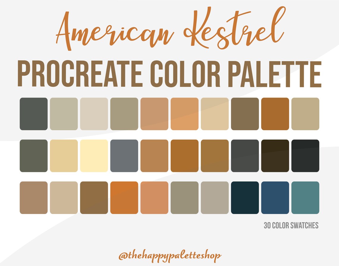 Fall Procreate Color Palette | iPad Lettering | Digital Art for iPad ...