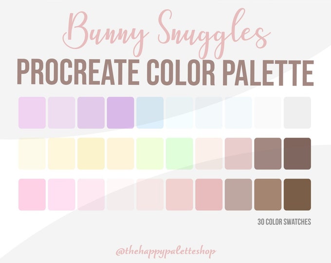 Easter Procreate Color Palette | Lettering | Digital Art | Digital ...