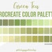 Green Procreate Color Palette | iPad Lettering | Digital Art ...
