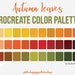 Autumn Leaves | Fall Procreate Color Palette | Lettering | Digital Art ...