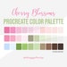 Cherry Blossoms Procreate Color Palette | Lettering | Digital Art ...