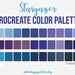 Blue Procreate Color Palette | Summer Procreate Color Palette ...