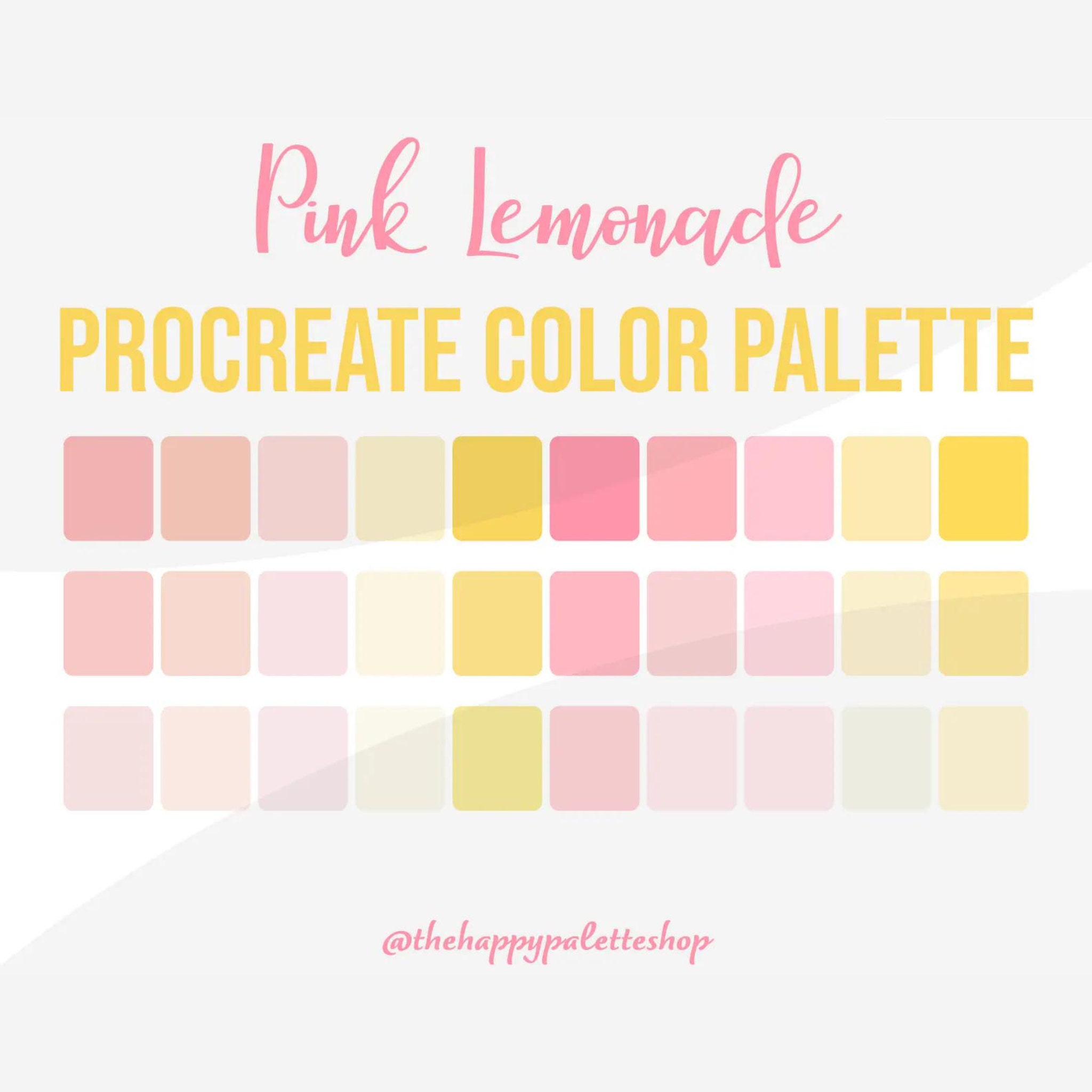 Pink Procreate Color Palette | Lettering | Digital Art | Illustration ...