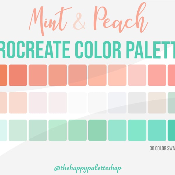 Cute Spring Procreate Color Palette Bundle Digital Art & iPad Lettering ...