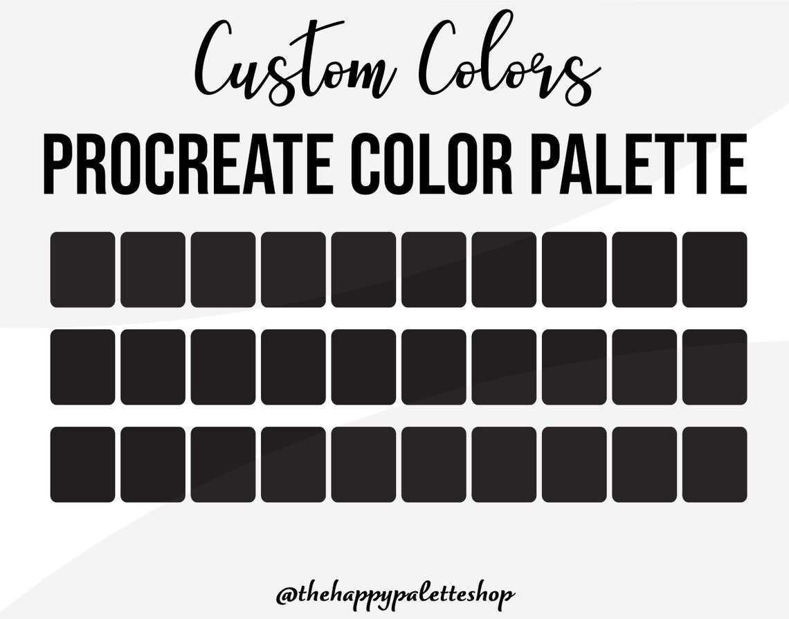 Custom Procreate Palettes for Procreate and Procreate Pocket | Etsy