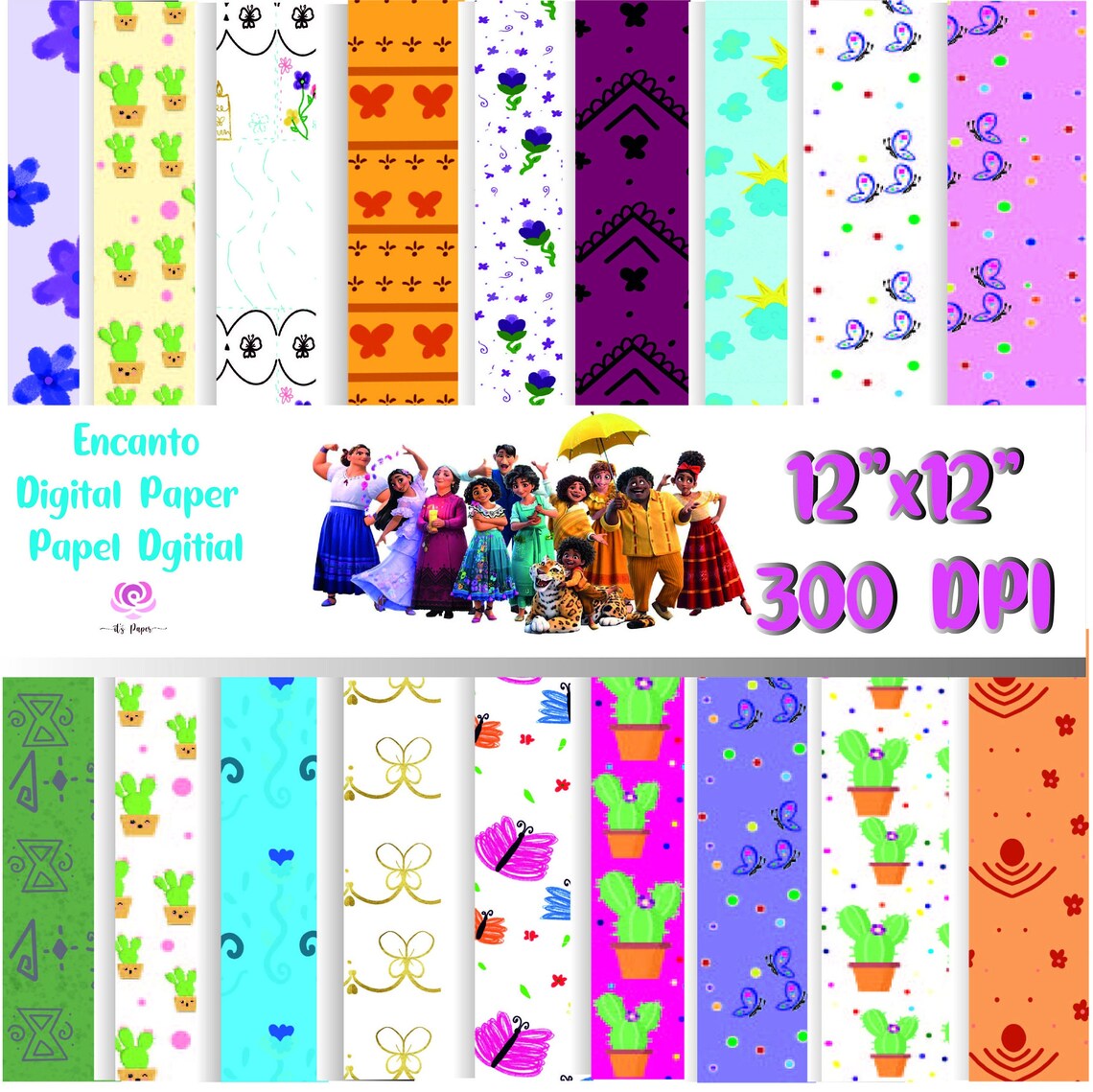 Papel Digital Encanto by Geral | Etsy