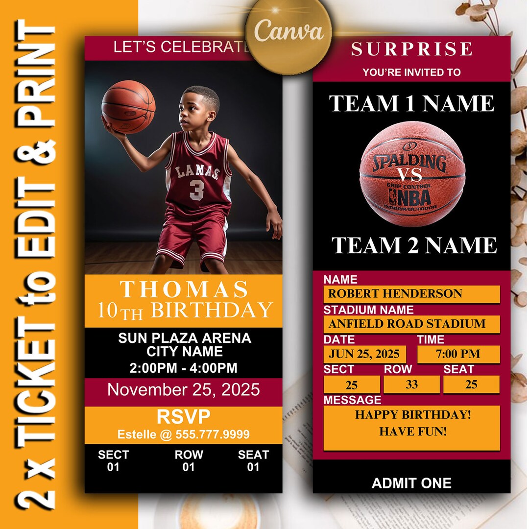 Editable Miami Themed Ticket Invitation, Miami Party Invite, Miami ...