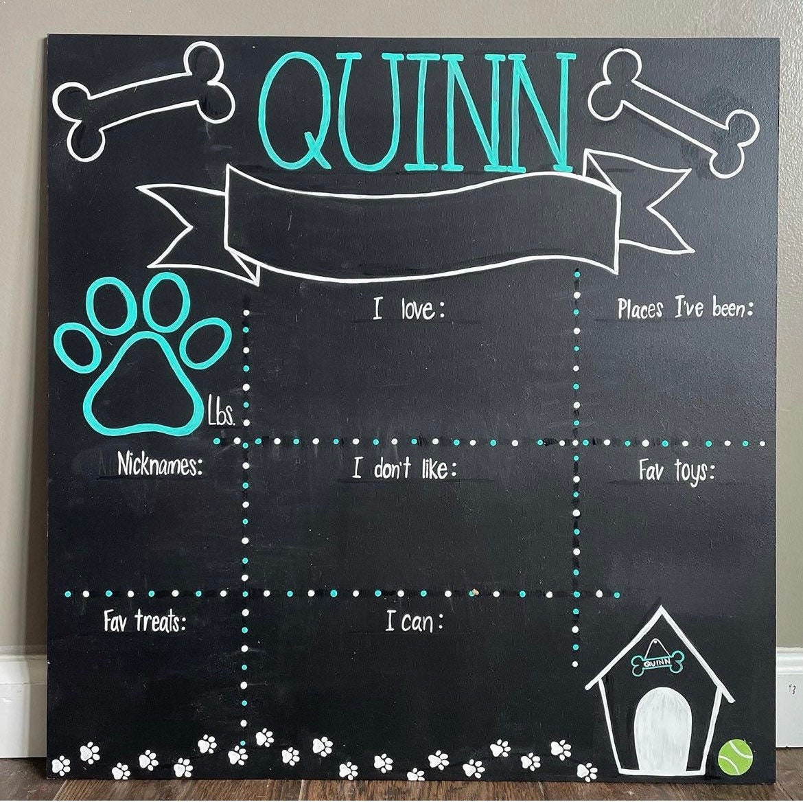 Dog Birthday Chalkboard - Etsy