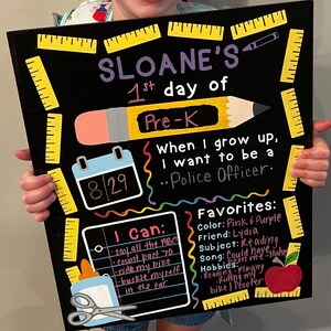 First/last Day of School Chalkboard - Etsy