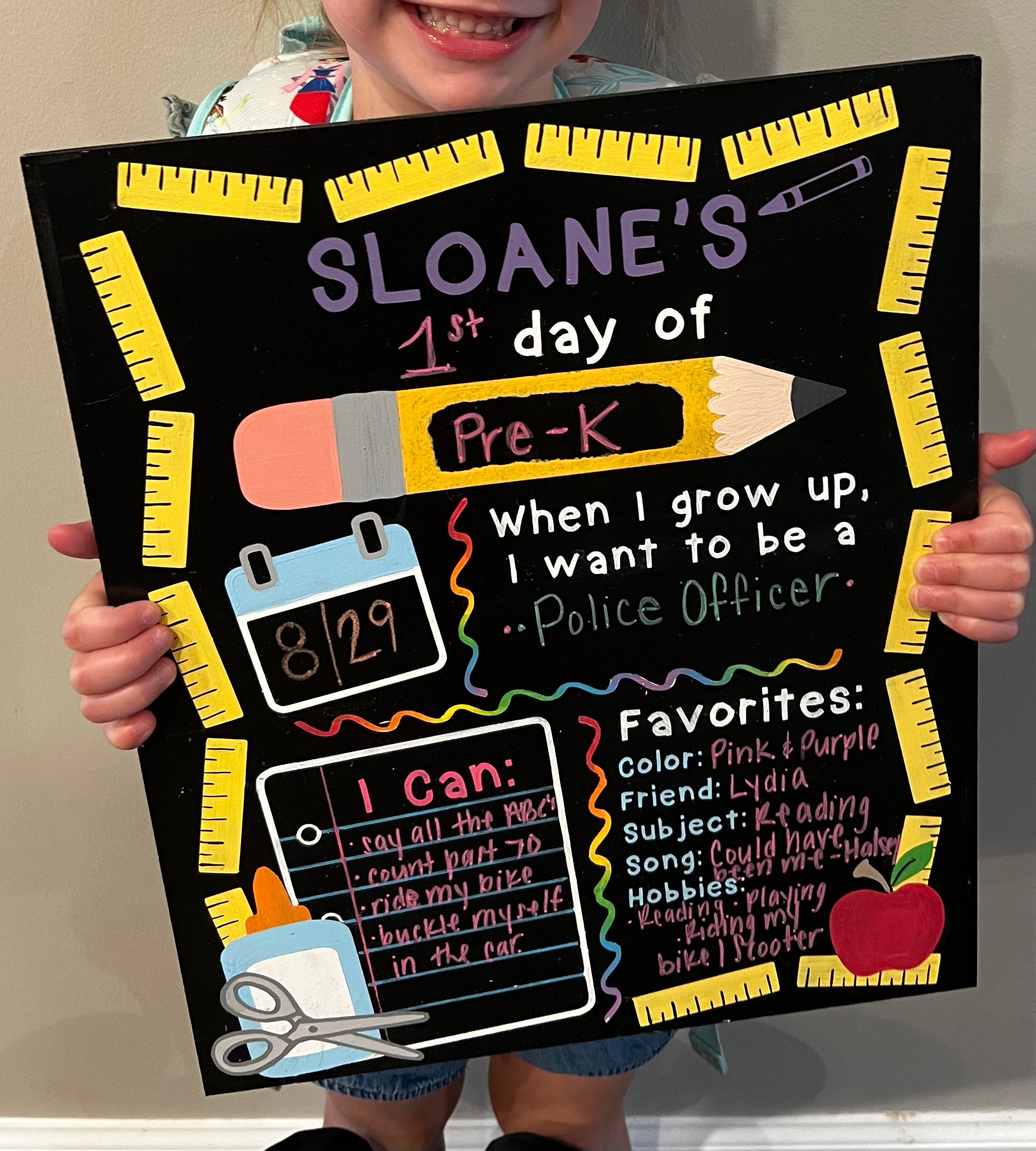 First/last Day of School Chalkboard - Etsy