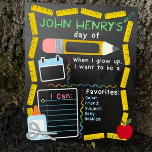 First/last Day of School Chalkboard - Etsy