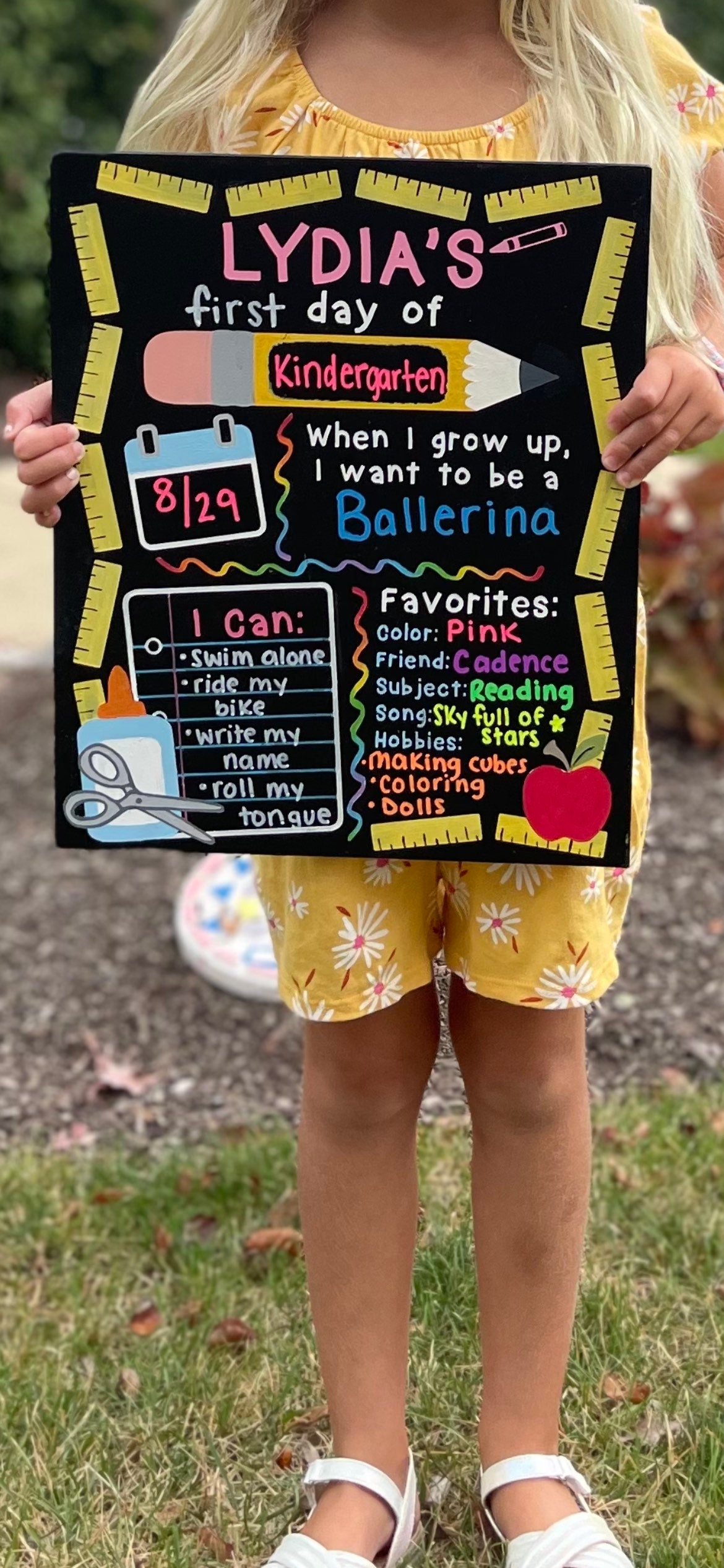 First/last Day of School Chalkboard - Etsy