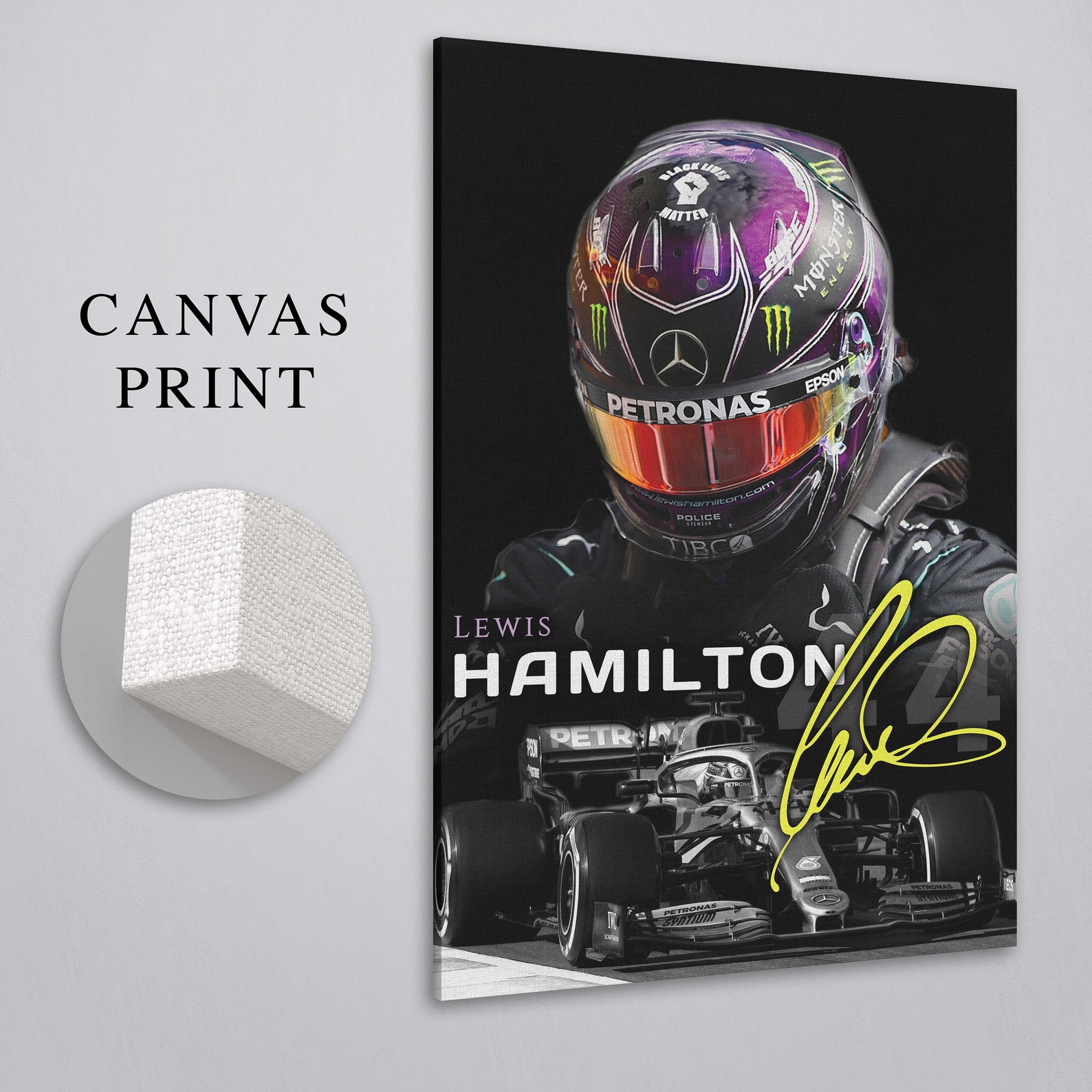 Lewis Hamilton F1 2020 Signature Poster | Etsy
