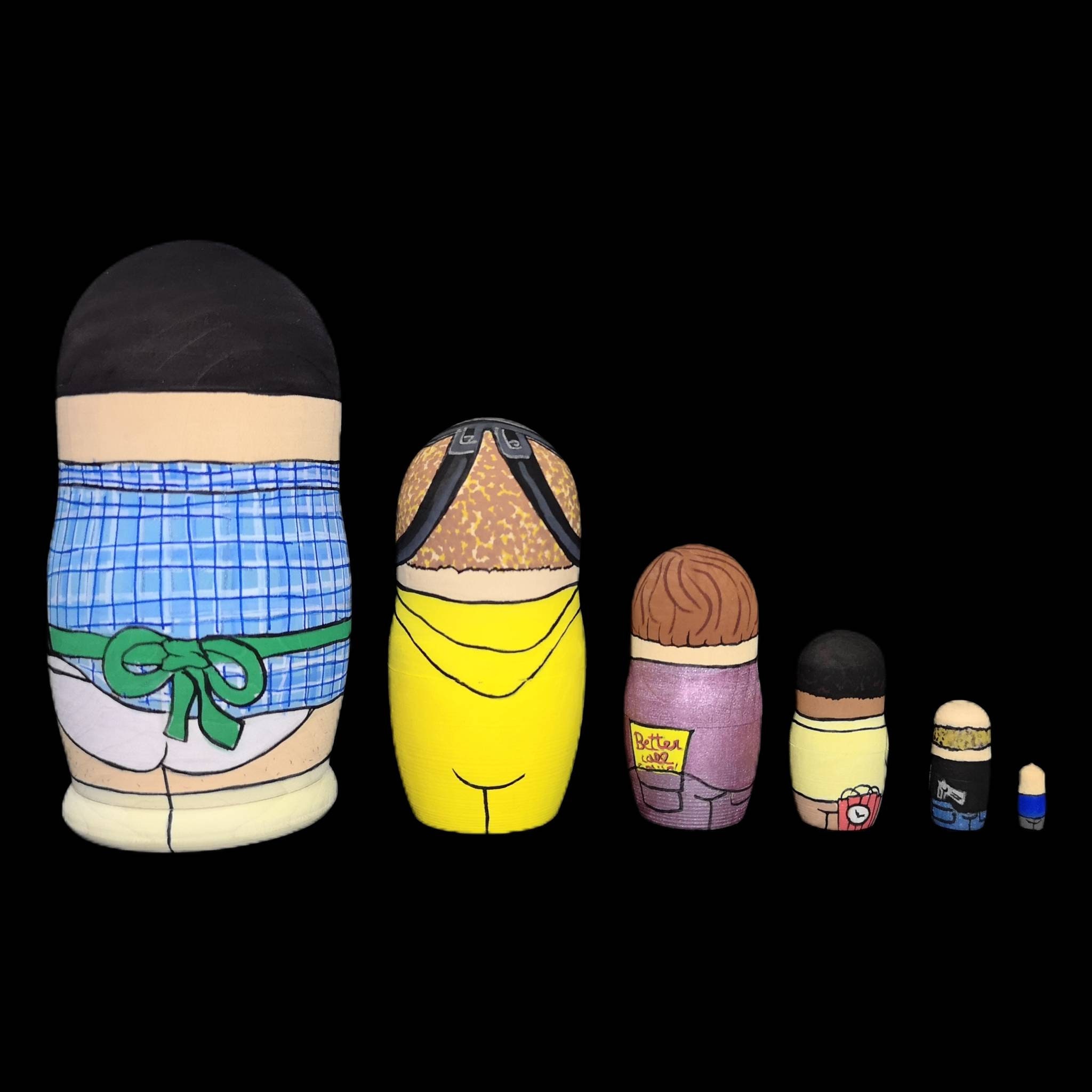 BREAKING BAD Nesting Dolls Set Feel Good Art Handpainted - Etsy
