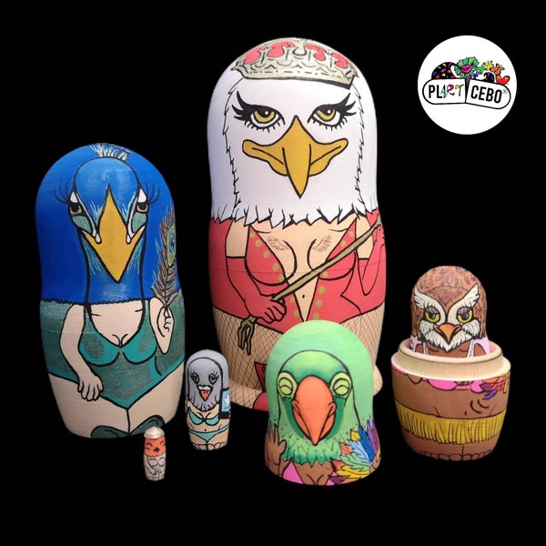 Modern Nesting Doll - Etsy