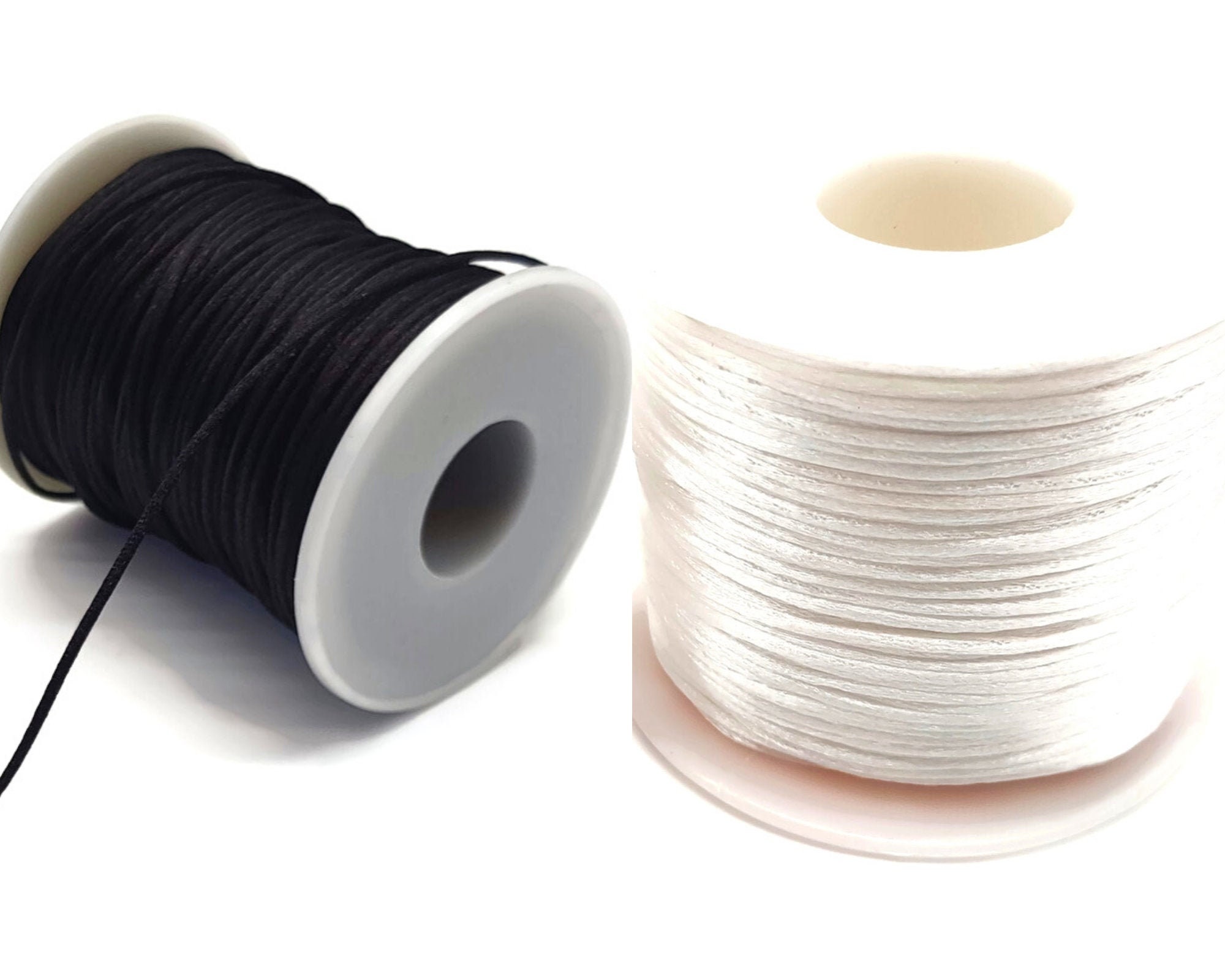 Satin Nylon Cord 1.5mm Shamballa Cord Macrame String Beading - Etsy