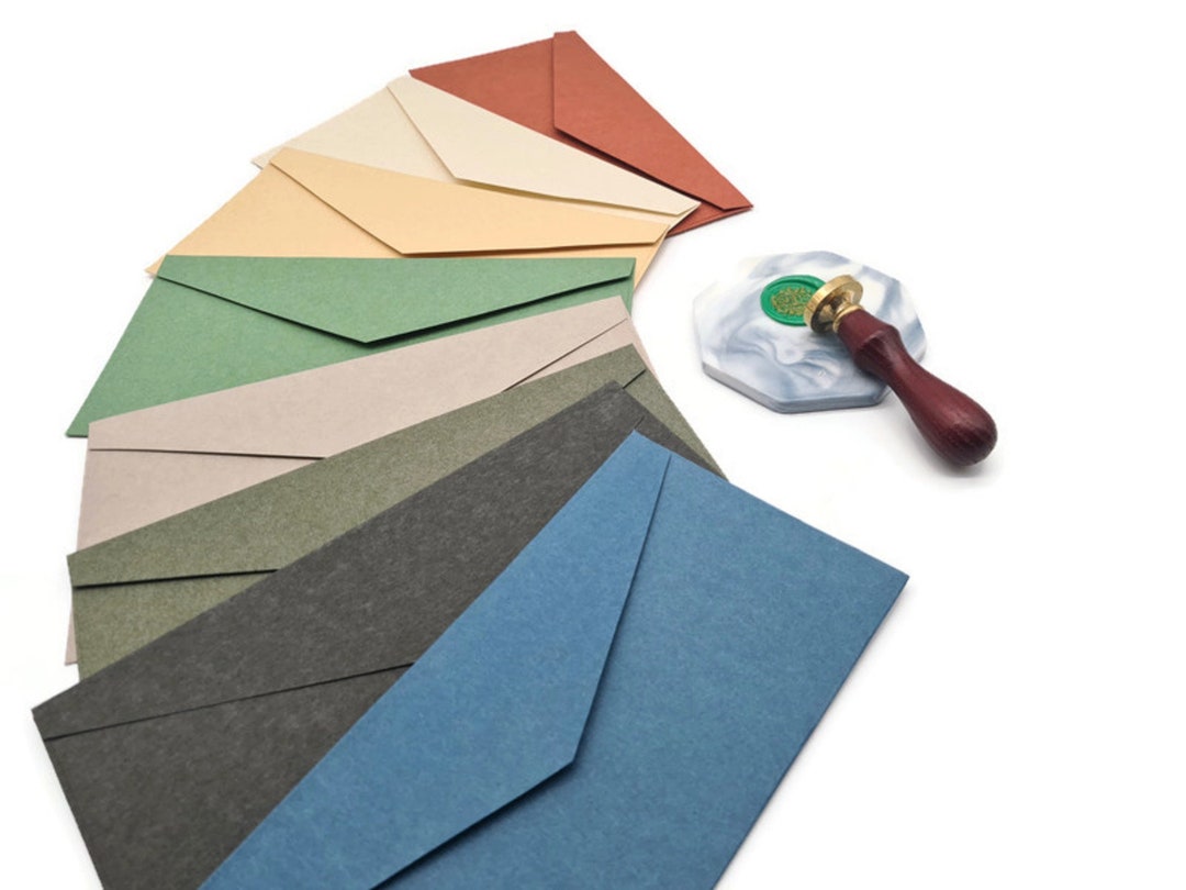 Envelopes Letter 180 Gsm Colored DL Envelopes 11x22 Cm Set of 5 or 10 ...