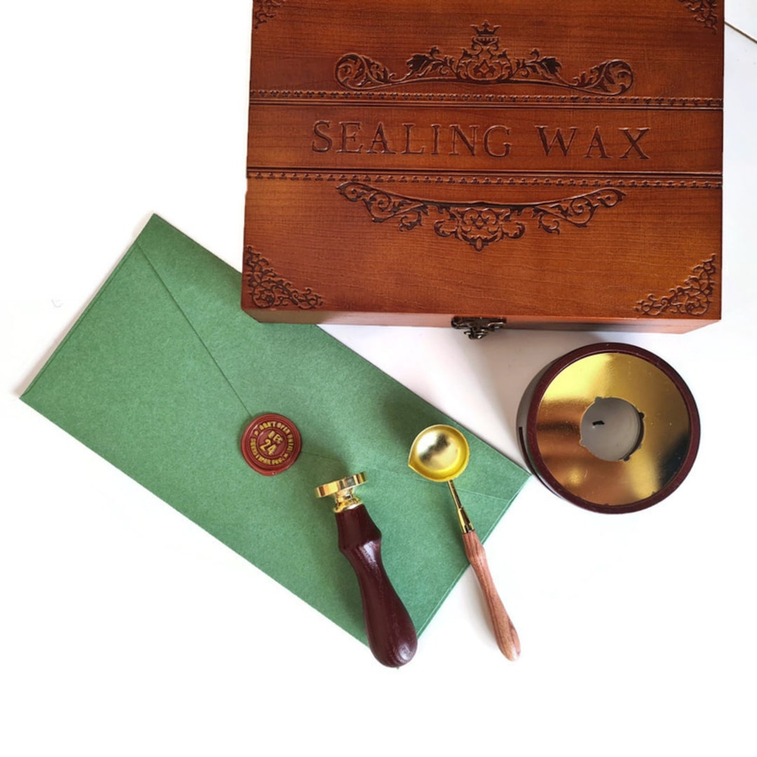 Wax Stove Sealing Wax Spoon and Furnace Wax Stamp Tools Sealing Wax Kit ...