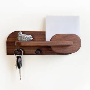 Small Entryway Organization, Key Holder, Wall Mount Coat Rack With ...