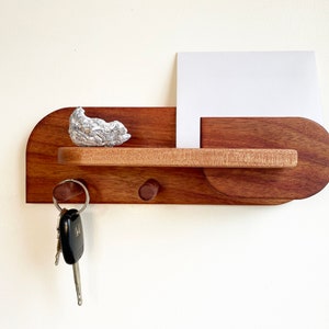 Small Entryway Organization, Key Holder, Wall Mount Coat Rack With ...