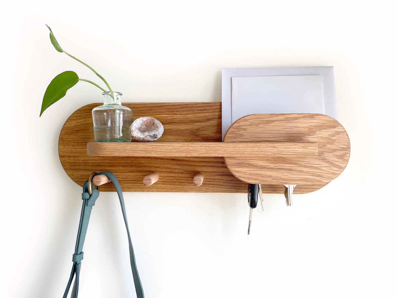 Entryway Organization Key Holder Wall Mount Coat Rack With - Etsy Australia