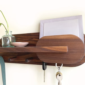 Entryway Organization, Key Holder, Wall Mount Coat Rack With Shelf ...