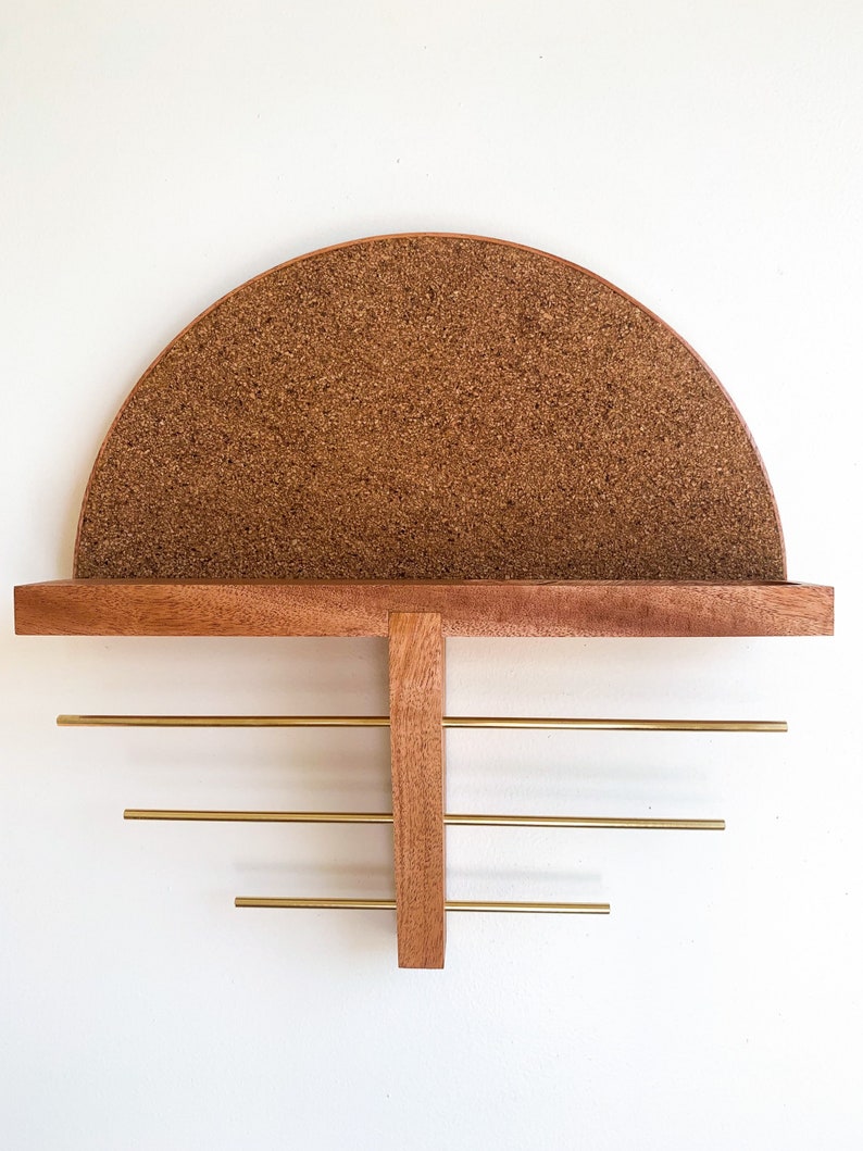 Mahogany Jewelry Organizer, Hardwood Wall Mount Floating Shelf Jewelry ...