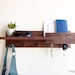 Modern Entryway Organizer, Key Holder, Wall Mount Coat Rack With Shelf ...