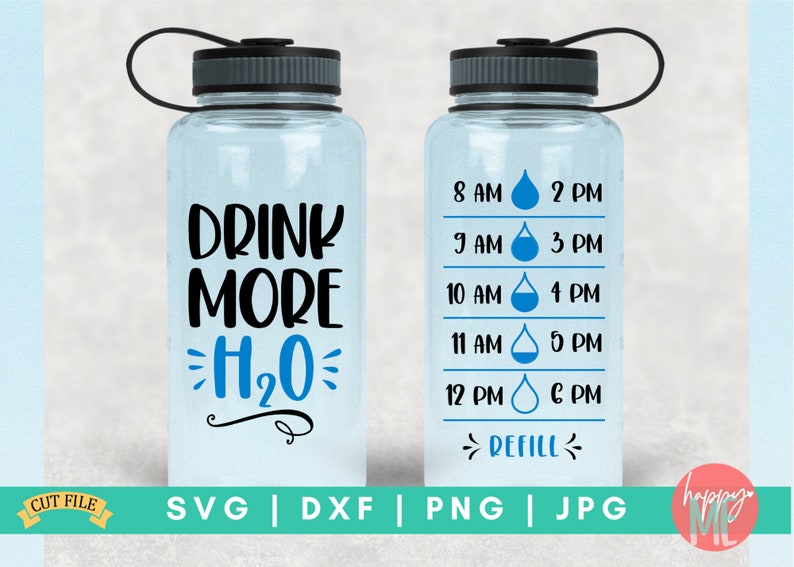 Water Tracker Bundle Water Tracker SVG Water Bottle Svg Dxf - Etsy