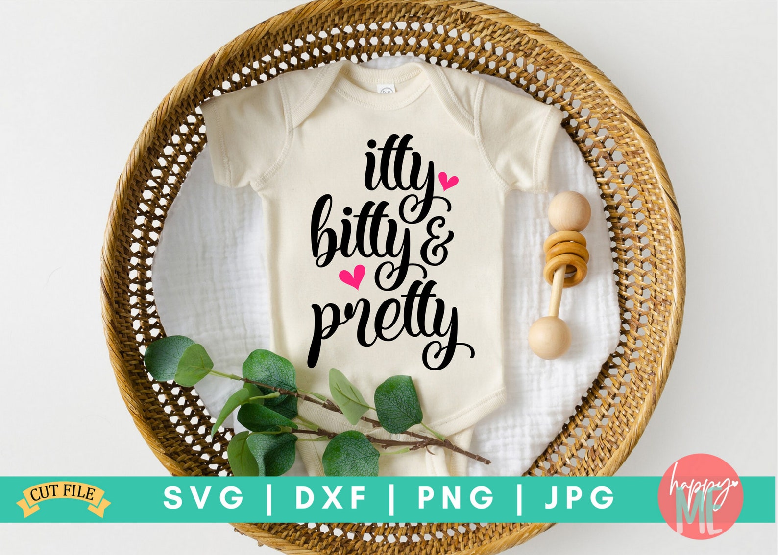 Itty Bitty & Pretty SVG Baby Girl SVG Sassy Since Birth Svg | Etsy