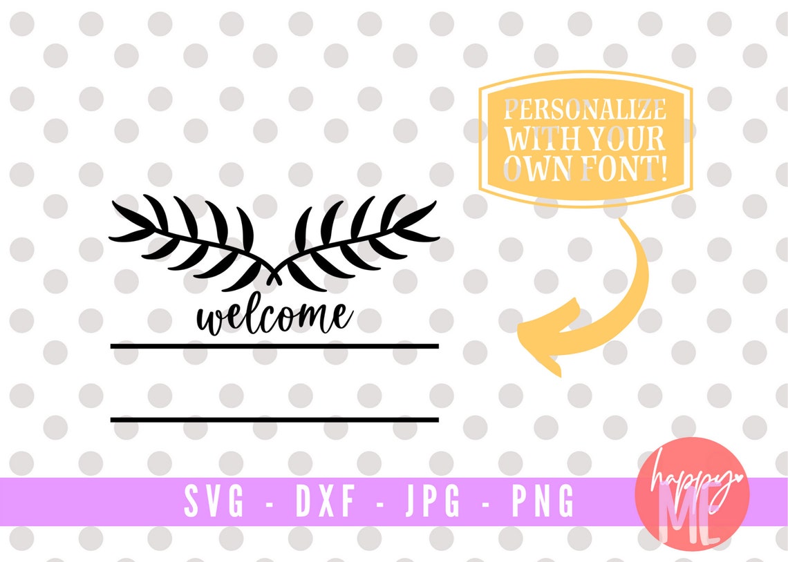 Last Name SVG Monogram Last Name Sign svg Family Name SVG | Etsy