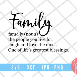 Family SVG Family Definition Svg Family Quote Svg Home SVG - Etsy