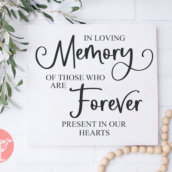 In Loving Memory of Those Who Are Forever Présent in Our Hearts Svg - Etsy Denmark