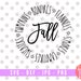 Fall Words SVG Fall Quote Svg Autumn SVG File Fall SVG Dxf - Etsy