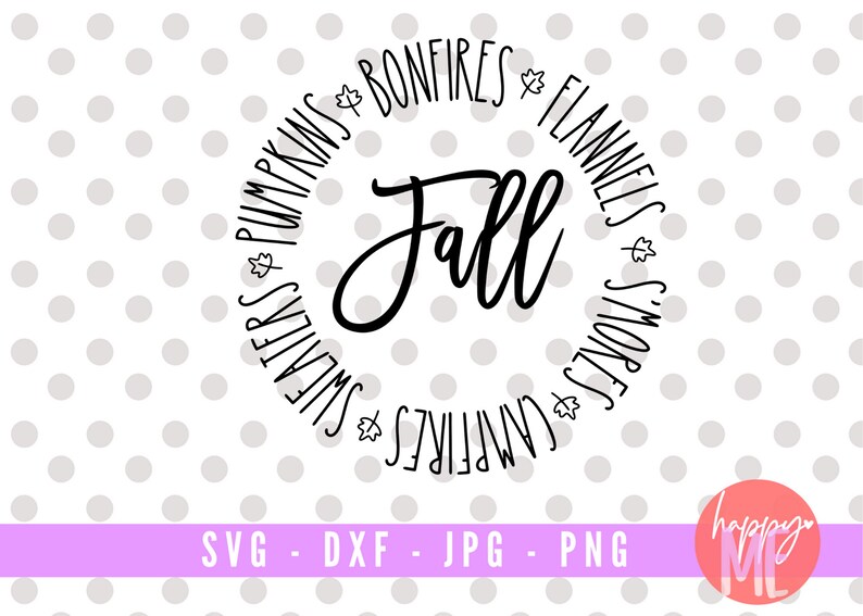 Fall Words SVG Fall Quote Svg Autumn SVG File Fall SVG Dxf - Etsy