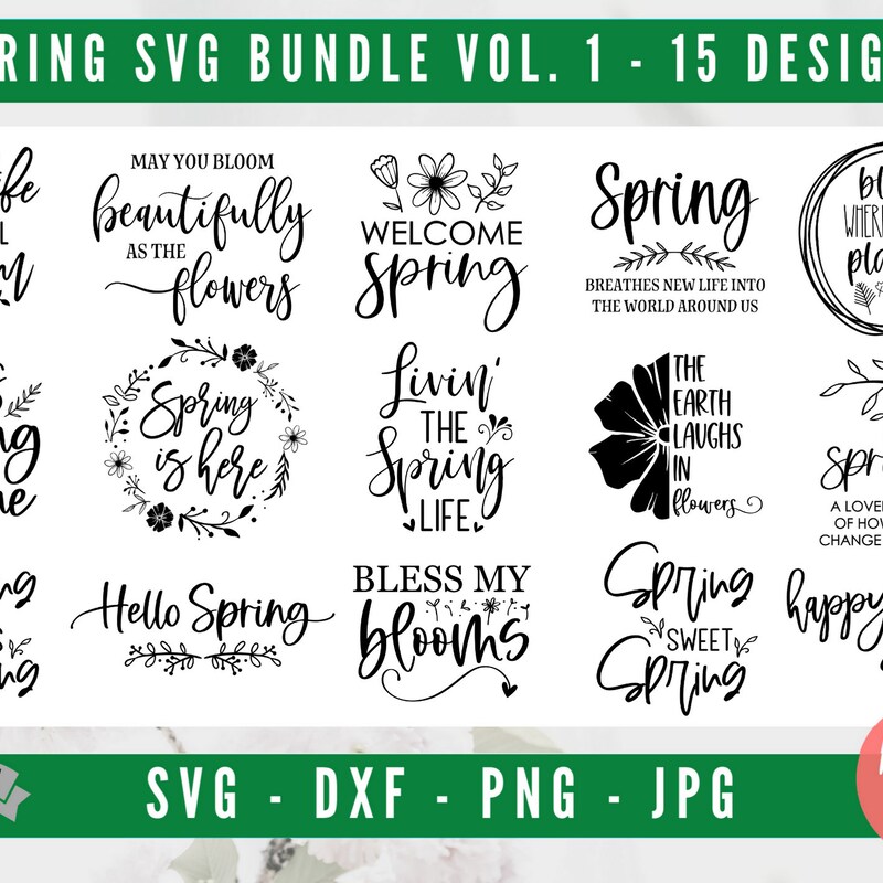 Spring Svg - Etsy