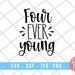 Four Ever Young SVG, 4th Birthday Svg, Happy Birthday SVG, Birthday ...