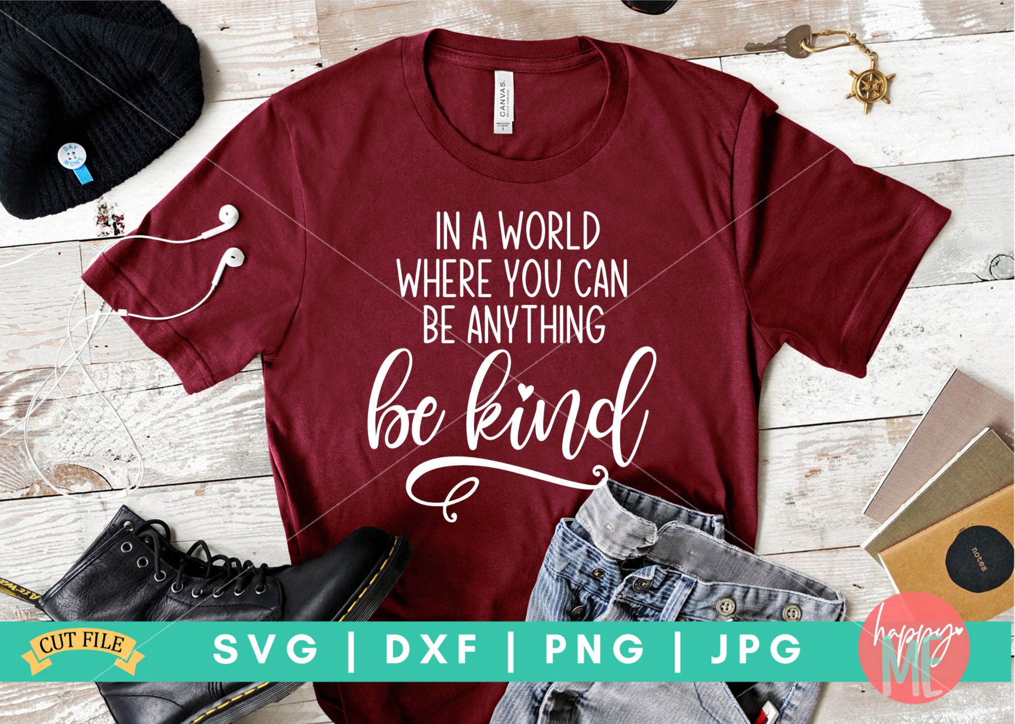 In a World Where You Can Be Anything Be Kind SVG Bee Kind - Etsy