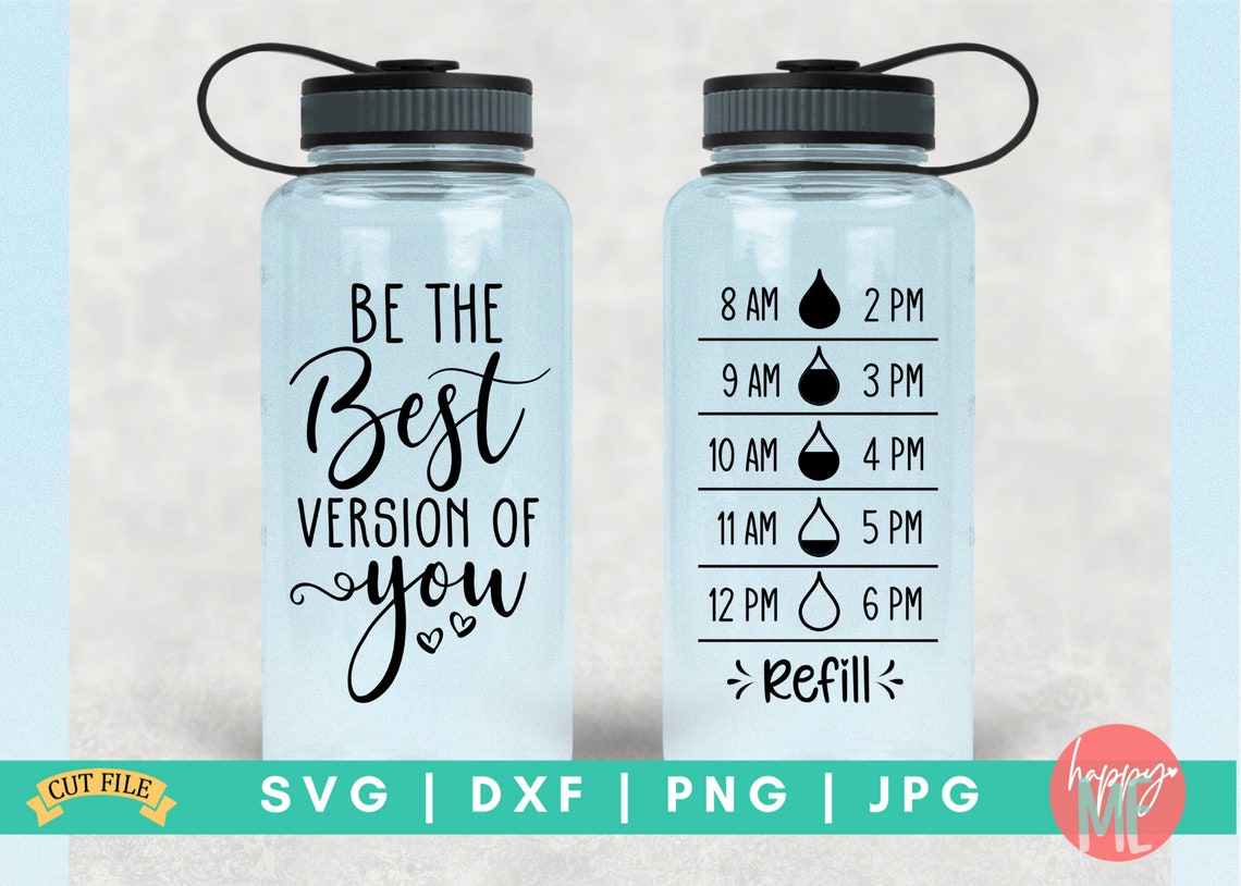 Water Tracker Bundle Water Tracker SVG Water Bottle Svg Dxf - Etsy
