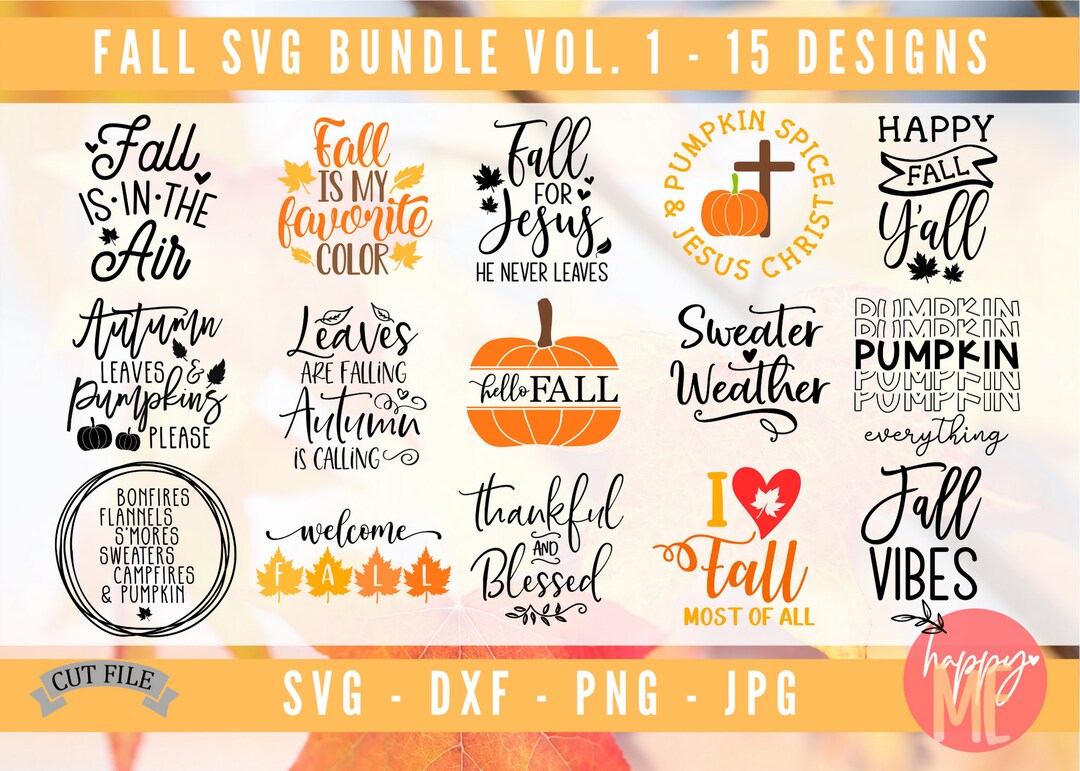 Fall Bundle SVG, Fall Sign Bundle, Fall Svg,fall Sign SVG, Fall Shirt ...
