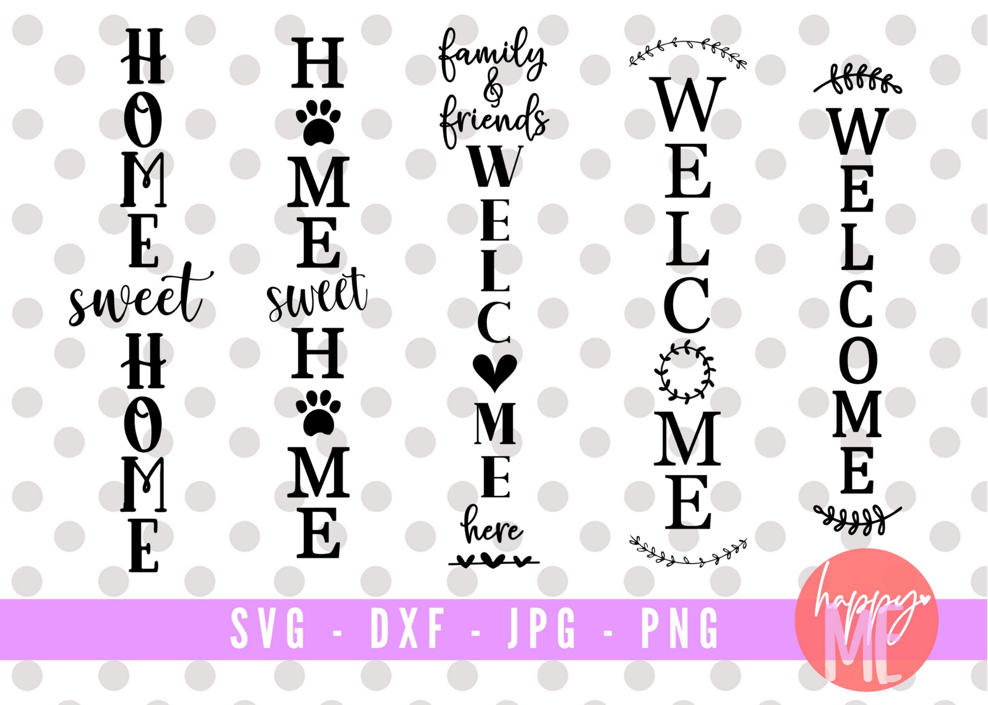 Porch Sign Bundle SVG Home Sign Bundle svg Farmhouse Sign | Etsy