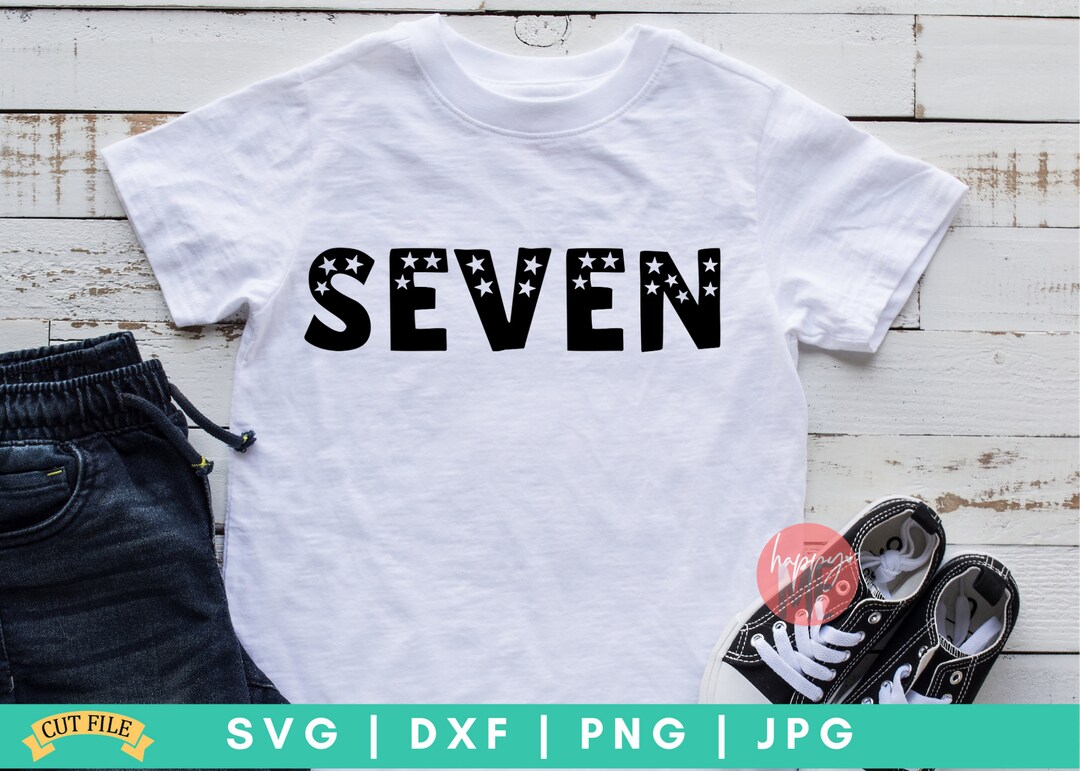 Seven SVG, Sweet Sassy and Seven Svg, Seven Years Old Shirt Svg, 7th ...