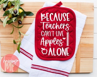 Because Teachers Can't Live on Apples Alone SVG Cut File - Etsy