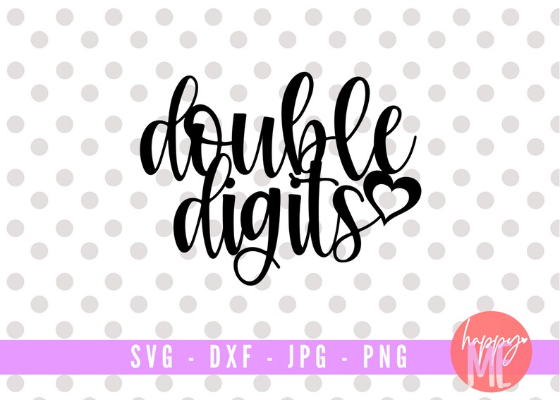 Double Digits SVG Cake Topper Svg Birthday Cake Toppers Svg - Etsy