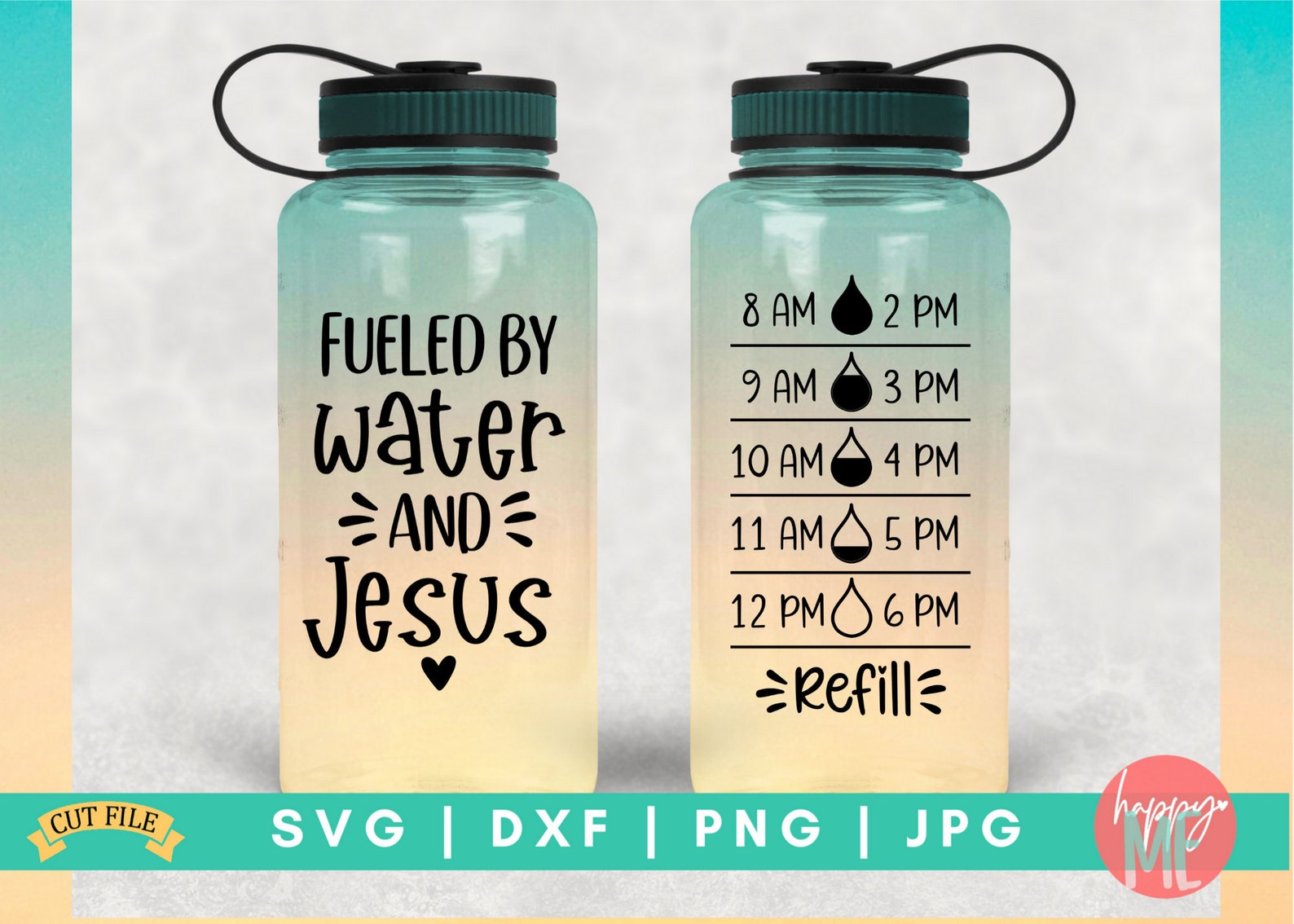 Water Tracker Bundle Water Tracker SVG Water Bottle Svg Dxf - Etsy