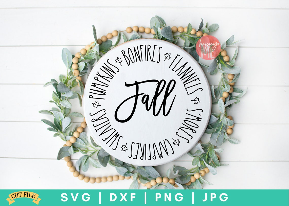 Fall Words SVG Fall Quote Svg Autumn SVG File Fall SVG Dxf - Etsy